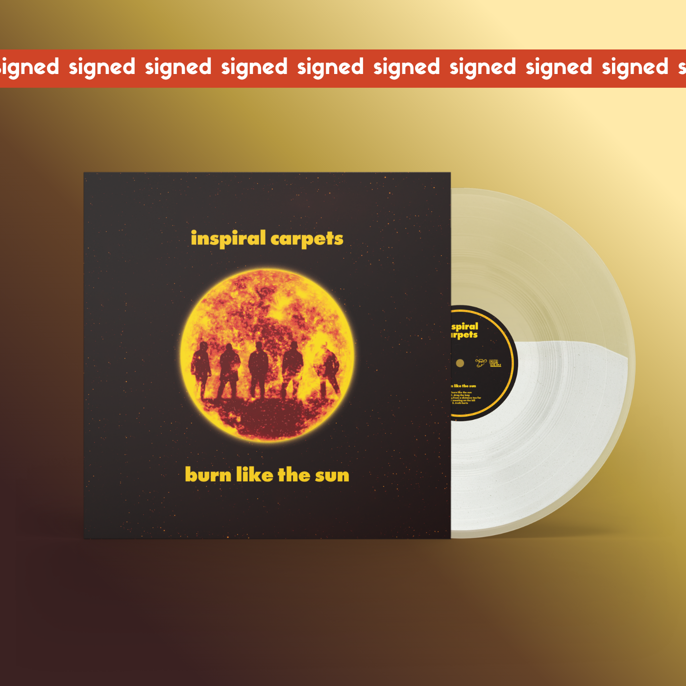 Inspiral Carpets - 'Burn Like The Sun' - Sand-Filled 'Moon Dust' Vinyl